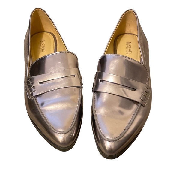 Michael Kors | Shoes | Michael Michael Kors Metallic Loafer In Gunmetal ...